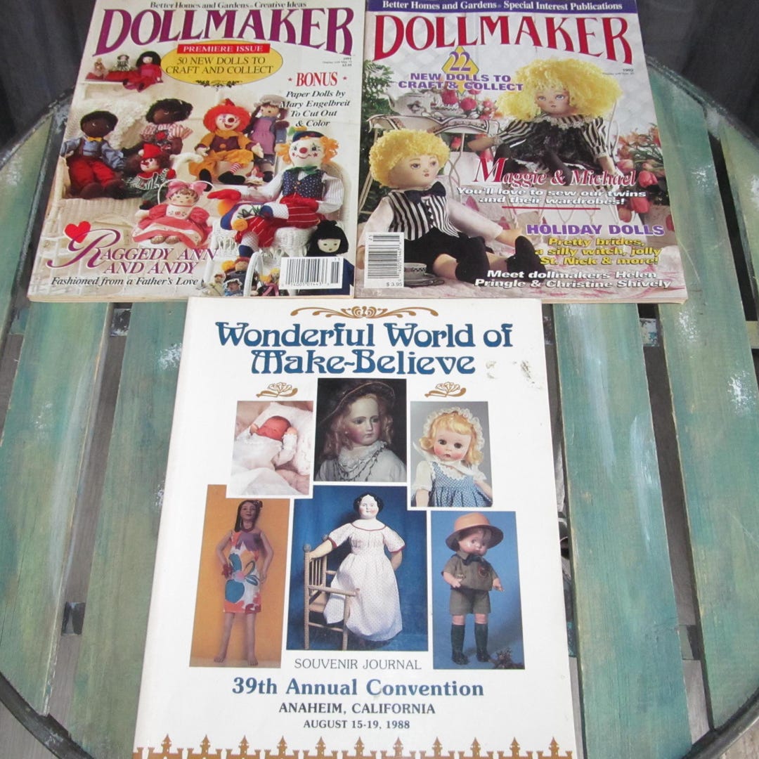 Vintage Doll Magazines -1991 / 1992 Better Homes Garden Doll Maker ...