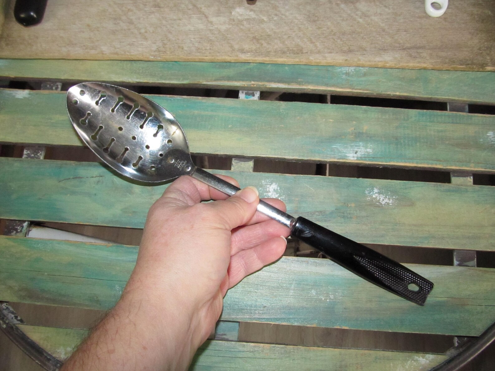 Choice of Vintage Kitchen Utensils / Tools - Vollrath Notched Spoon ...