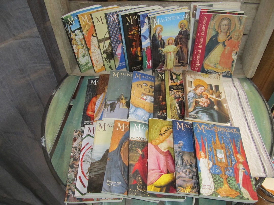 25 Vintage Magnificat Catholic Magazines Years 2001 2012 & 3 Magnificat ...