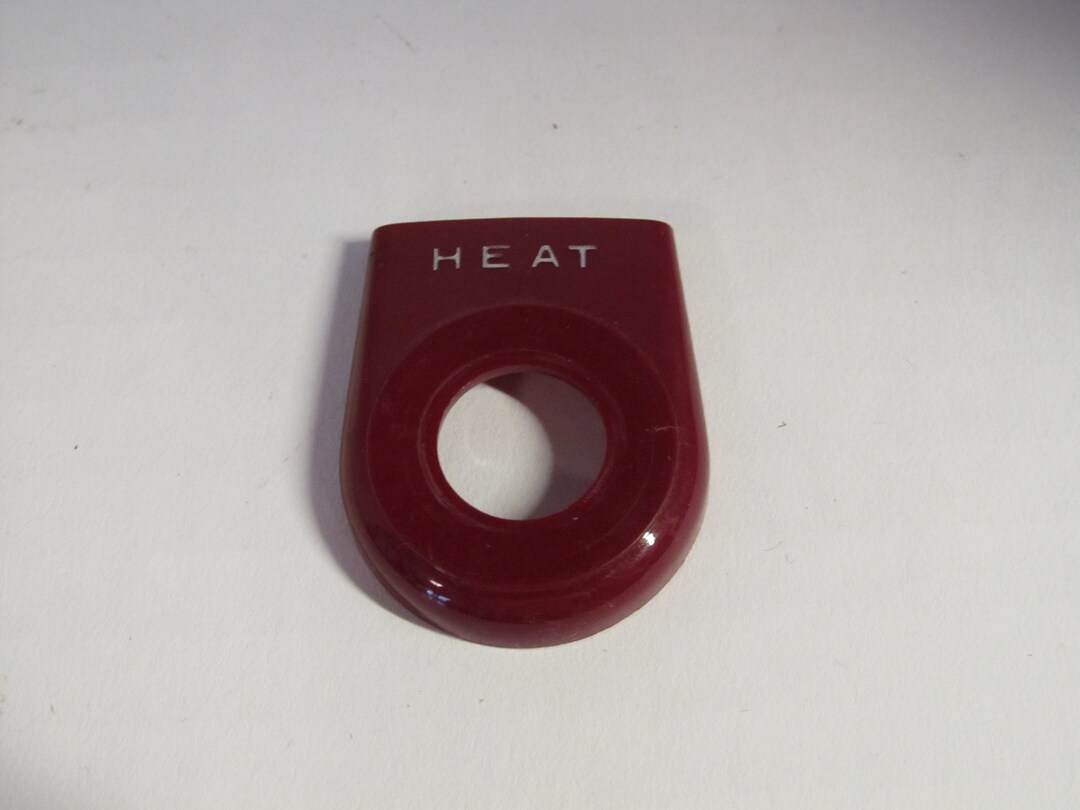 Vintage Red Bakelite "heat" Control Switch Faceplate Cover / Faceplate ...