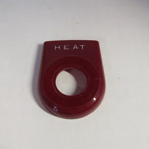 Vintage Red Bakelite "heat" Control Switch Faceplate Cover / Faceplate ...