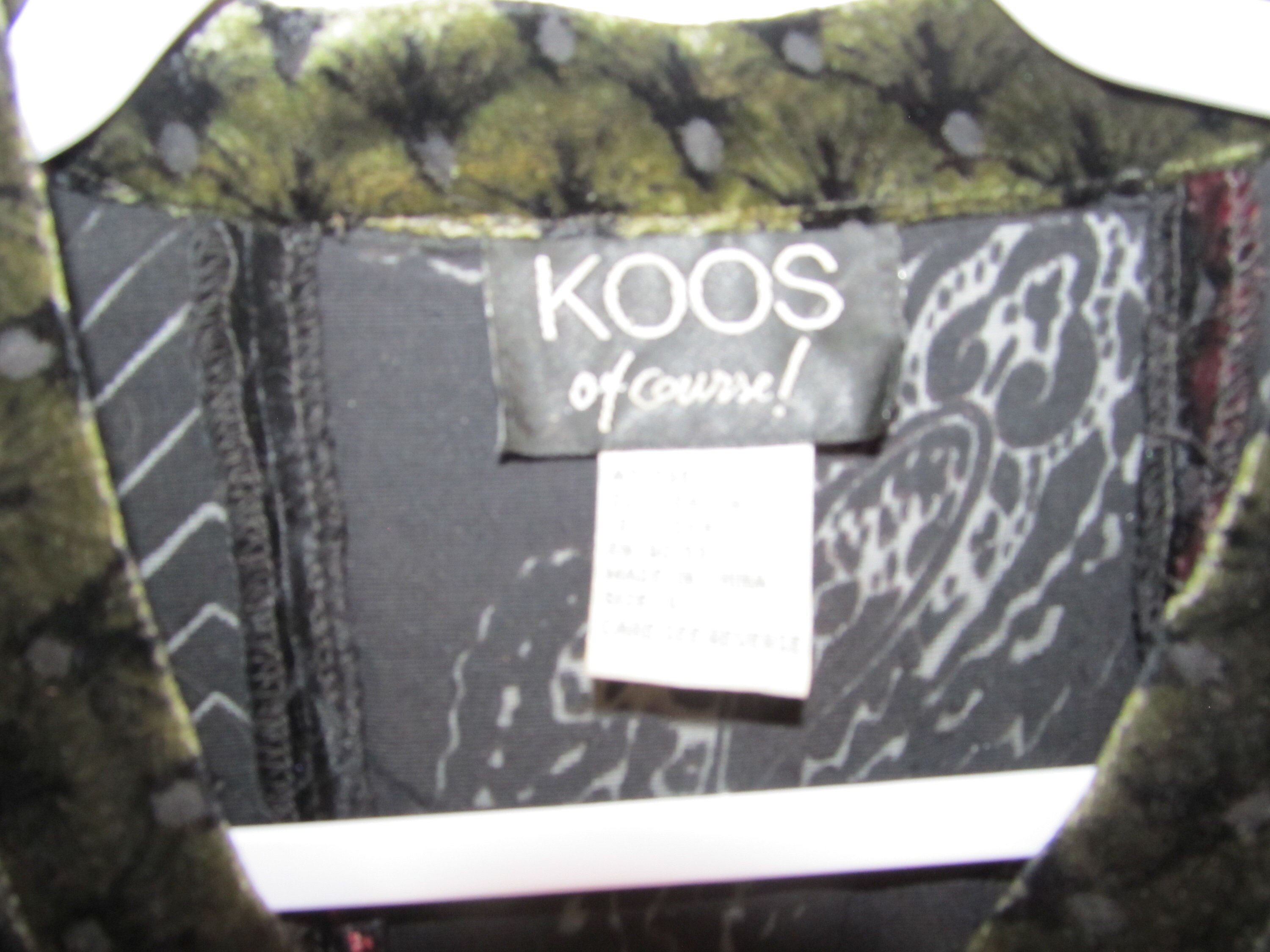 Vintage Koos of Course Women's Velvet Tunic Button up Front Duster Dark ...