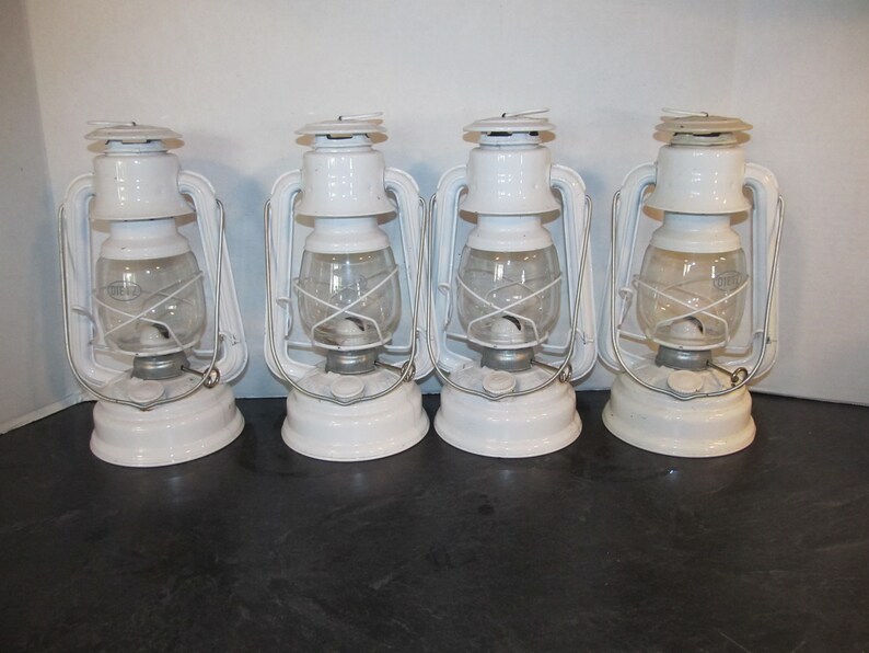 4 Matching White Dietz Lanterns No 78 Mars Hanging Lanterns - Etsy