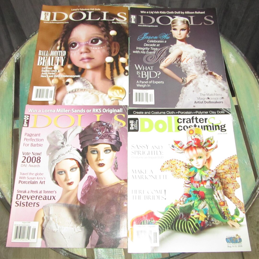 4 Vintage Doll Magazines - Doll Crafter & Costuming / Dolls Magazine ...