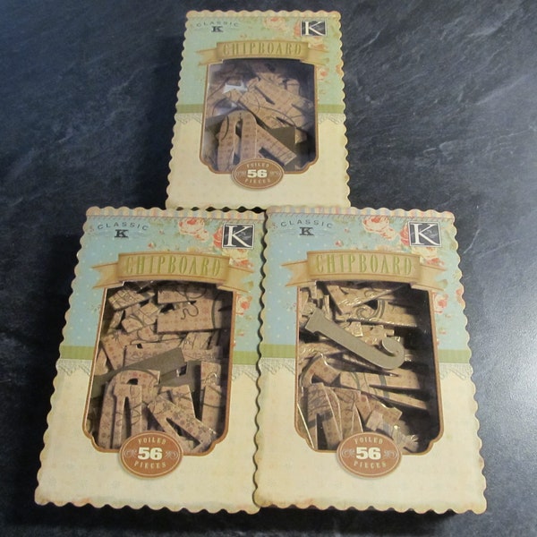 Chipboard Letters - Etsy