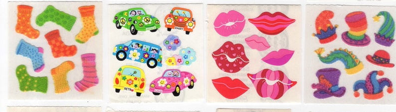 Vintage 80's 90's Sandylion Stickers / 20 Choices / Fuzzy Pearl Opal ...
