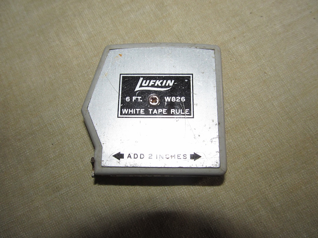 Vintage Lufkin White Clad 6 Foot Measuring Tape Measure ~ W826 - Etsy