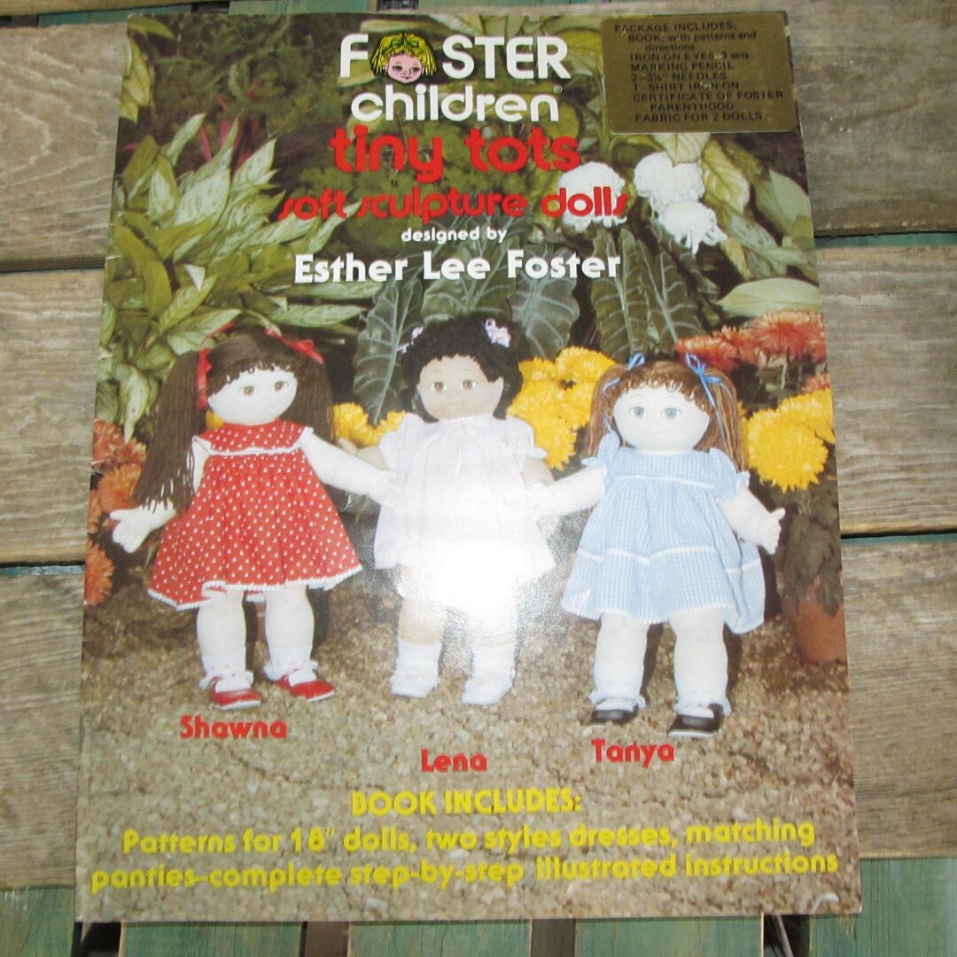 Vintage 1982 Foster Children Tiny Tots Soft Sculpture Dolls - Esther ...