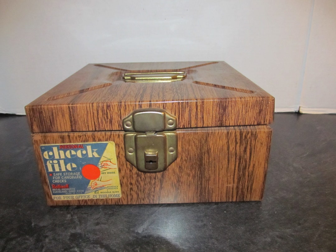 Vintage Ballonoff Personal Check File Box / 1960's Ballonoff Cleveland ...