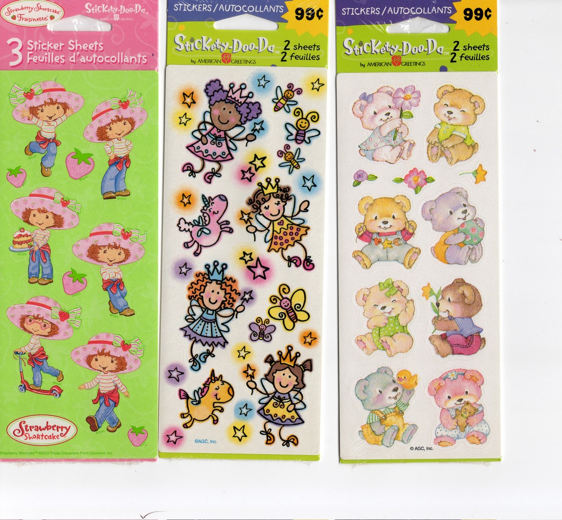 American Greetings Stickety Doo Da Sticker Packs You Choose - Etsy