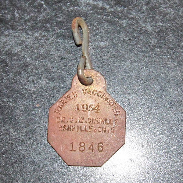 Antique Dog Rabies Tags - Etsy