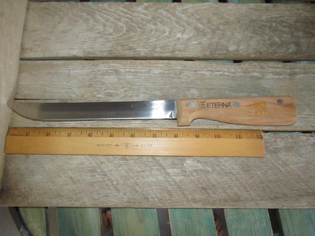 Vintage Ekco Eterna Slicer Knife Japan 13 1/2" Overall - 8" Blade ...