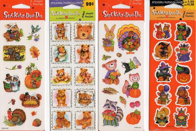 American Greetings Stickety Doo Da Sticker Packs You Choose - Etsy
