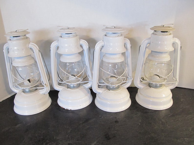 4 Matching White Dietz Lanterns No 78 Mars Hanging Lanterns - Etsy
