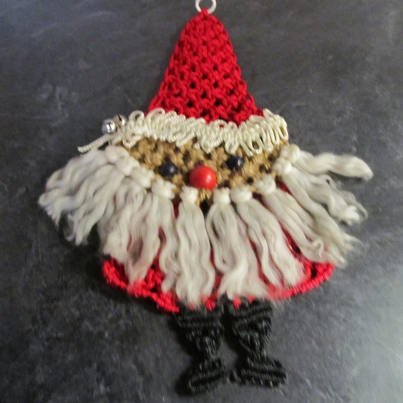 Macrame Santa - Etsy