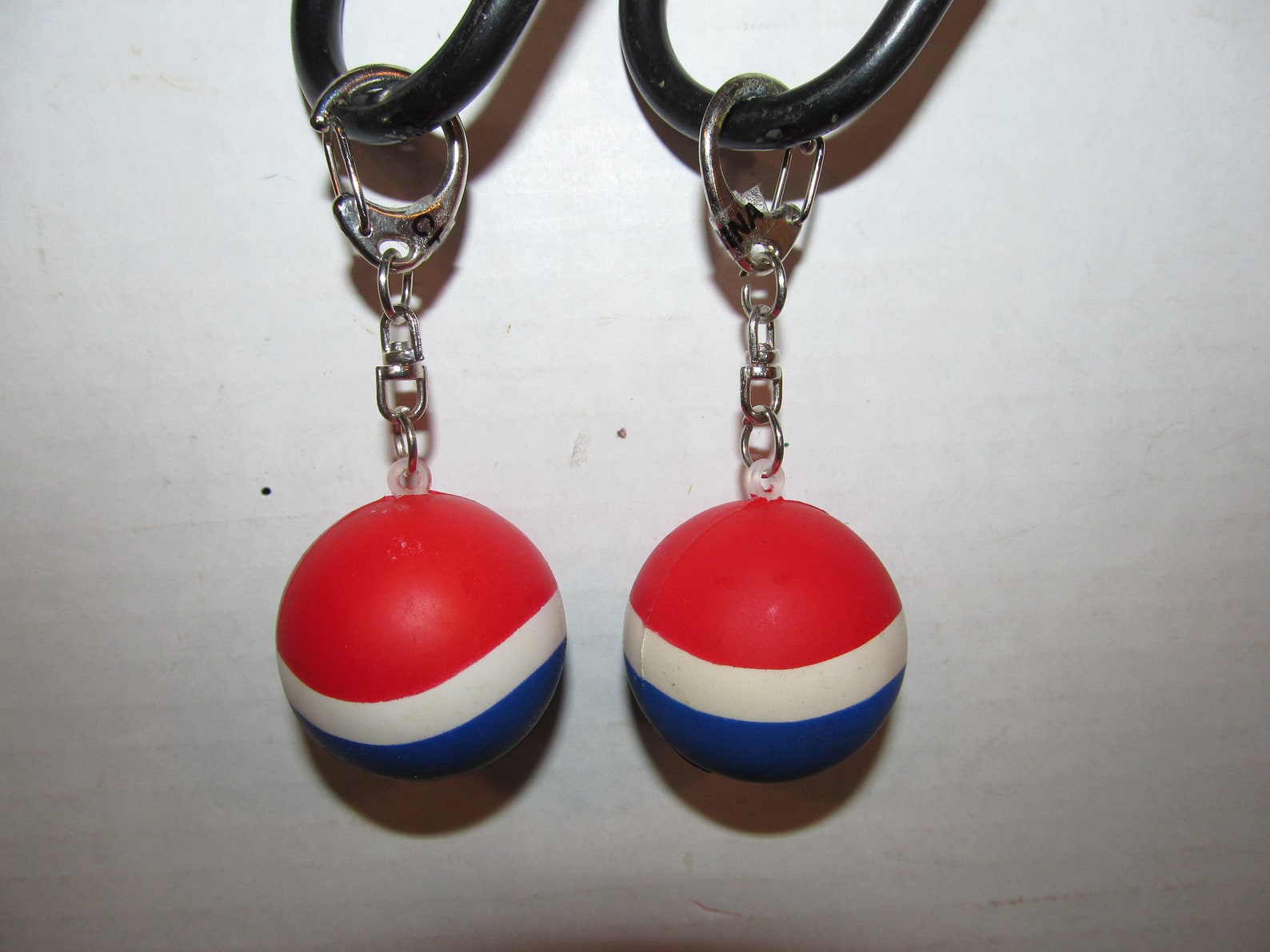 2 Pepsi Logo Red White & Blue Foam Ball Keychains / Pepsi - Etsy