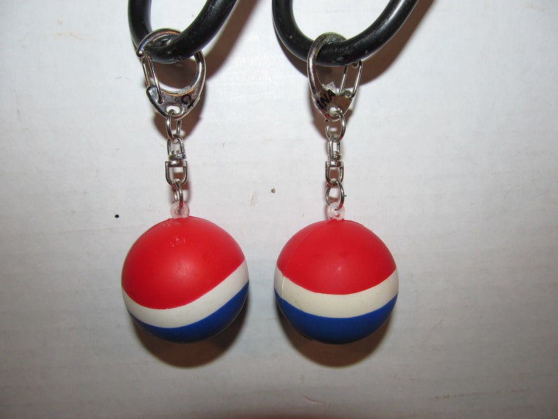 2 Pepsi Logo Red White & Blue Foam Ball Keychains / Pepsi - Etsy