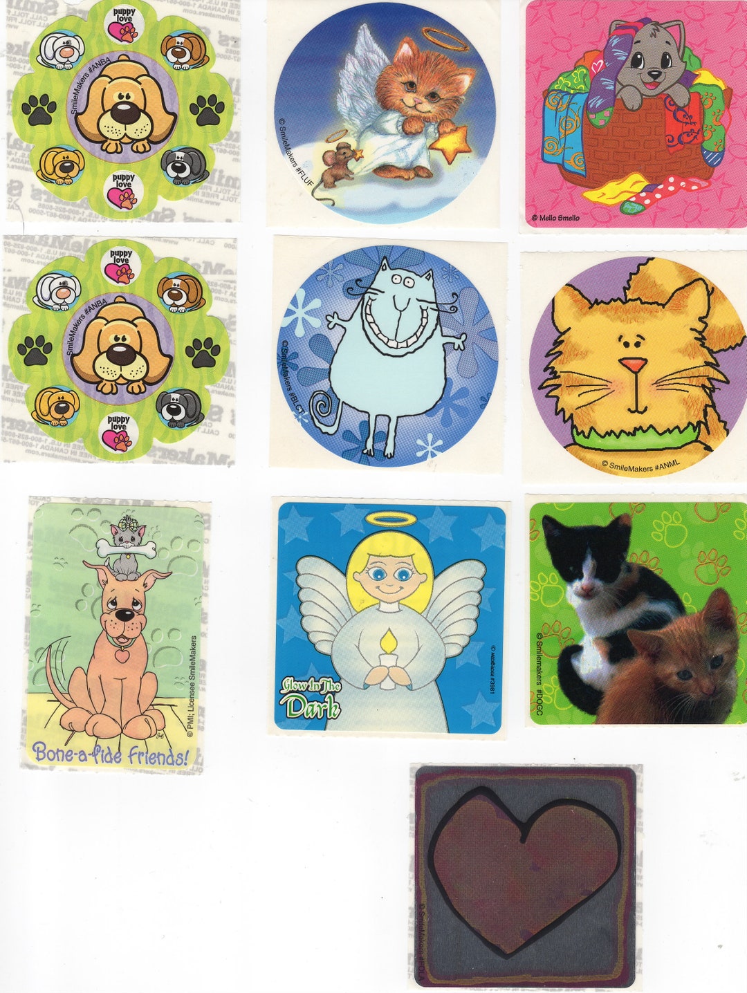 Vintage 1990's Smilemakers / Mello Smello Stickers kitten - Etsy