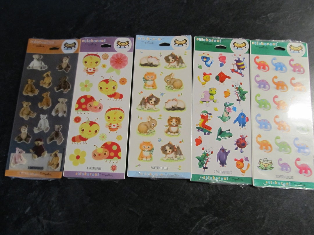 Hallmark Stickeroni Stickers Pack / Choice / Brontosaurus / - Etsy