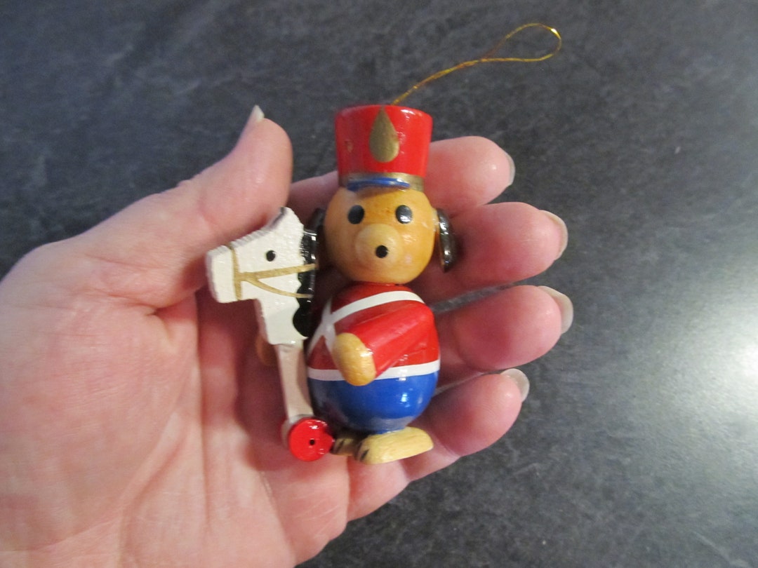 Vintage 1980 R Dakin Fun Farm Wood Christmas Ornament / San Francisco ...