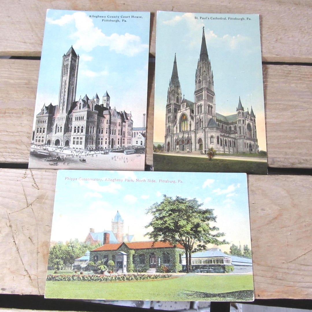 Vintage 1898-1901 Unposted Pittsburgh PA Postcards ~ Choice ~ Allegheny ...