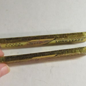2 Vintage Extra Strong Scripto Standard Diameter Long Leads Refill ...