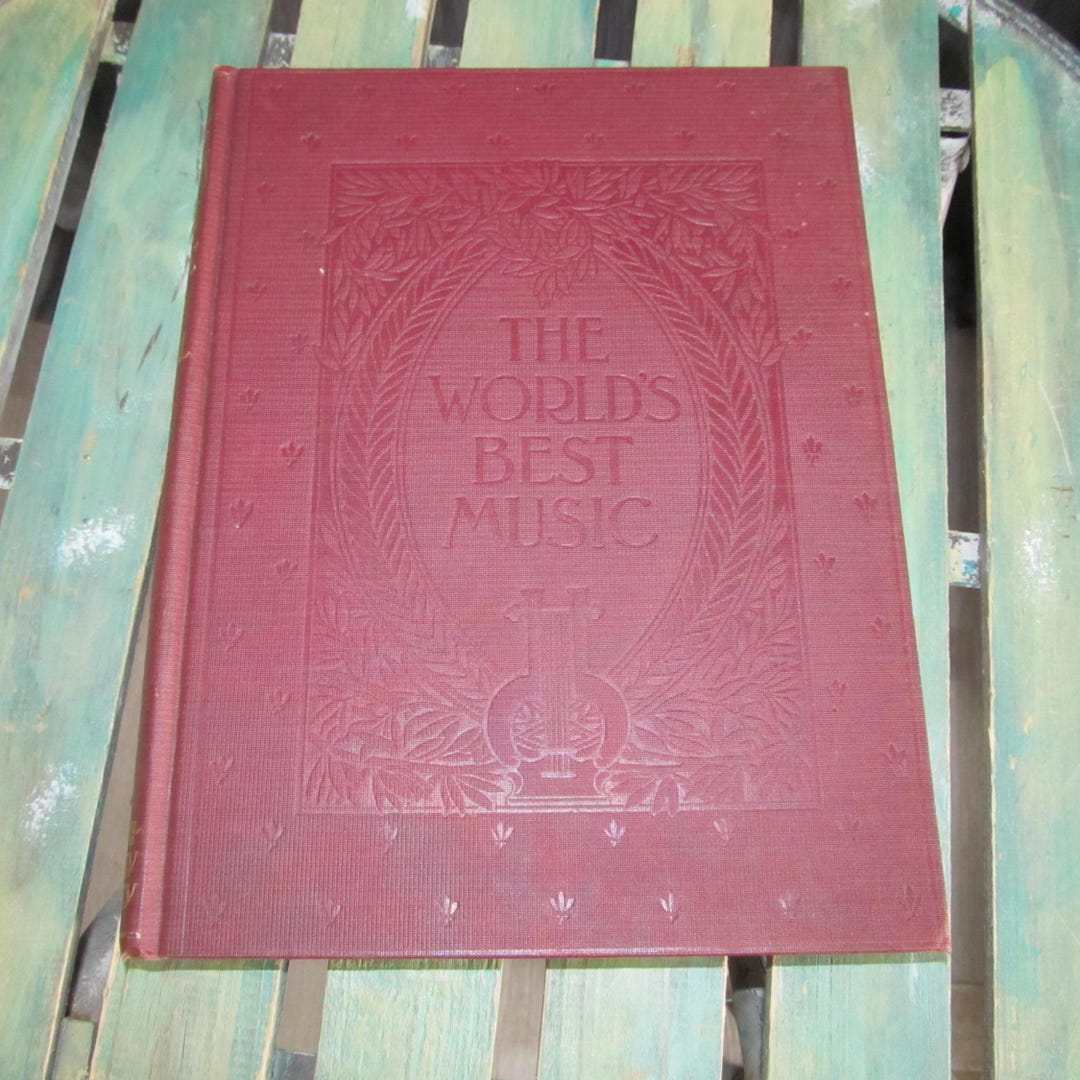 Vintage 1908 "the World's Best Music" Famous Songs Philharmonic Edition ...