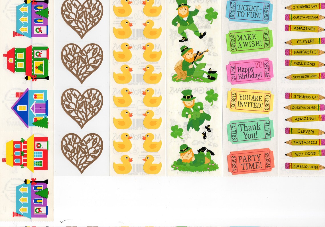 Mrs Grossman Mrs Grossman's Stickers Strips - Etsy