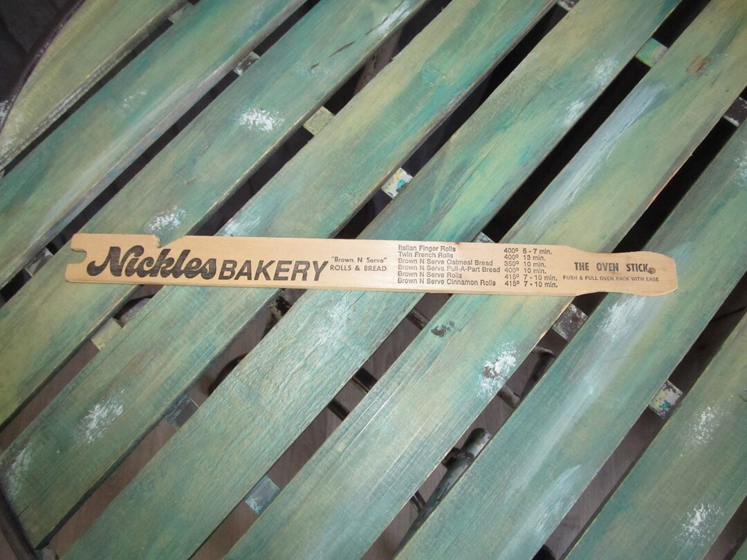 Vintage Nickles Bakery Oven Stick / Push - Pull Oven Stick ~ "brown N ...