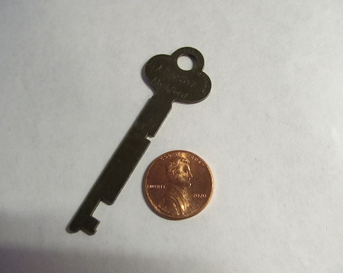 Vintage Rockford Flat Skeleton Key / National Lock Co / Rockford ...