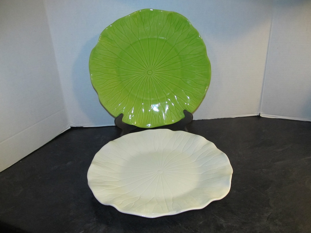 2 Vintage Metlox Lotus Poppytrail Serving Platters / Plates 12 1/2 ...