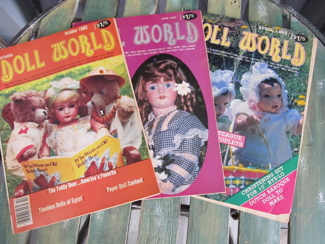 3 Vintage "national Doll World" Magazines April 1983 June 1983 ...