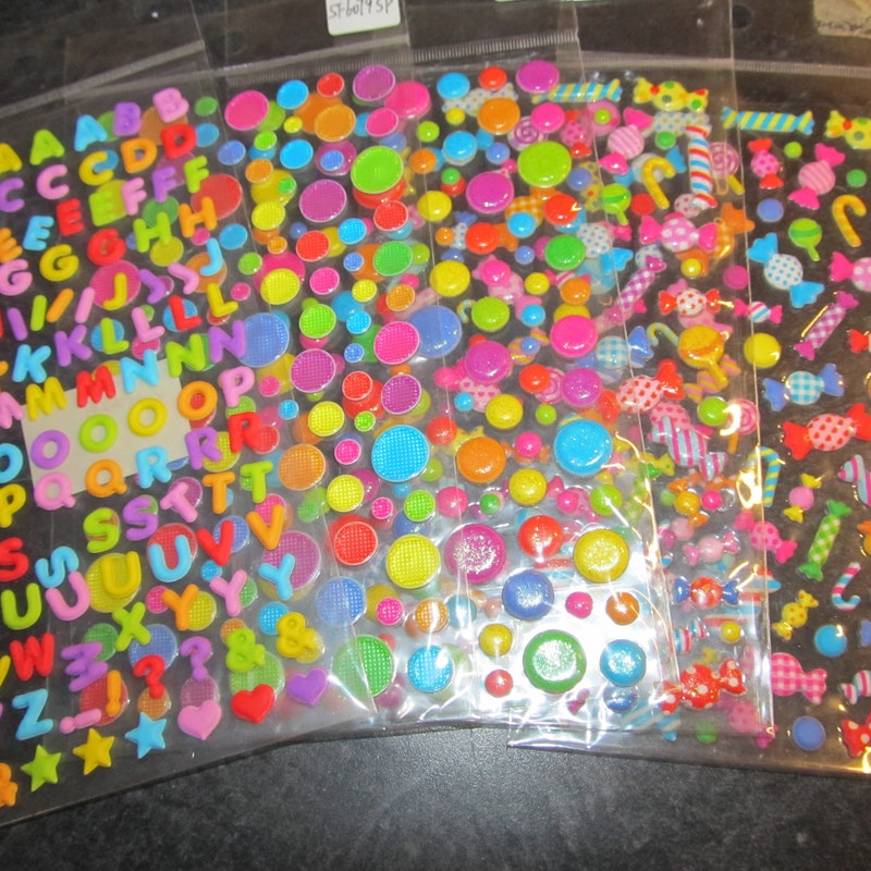 Puffy Stickers - Etsy