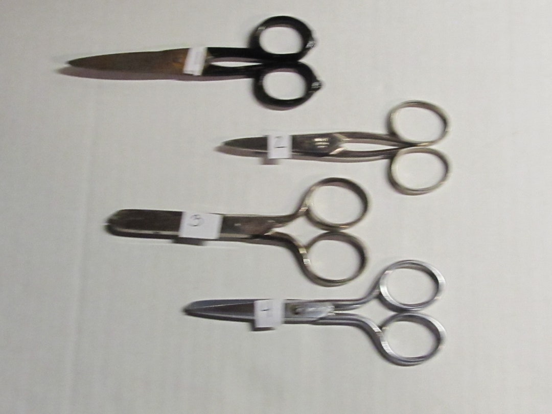 Choice Vintage Scissors / Unmarked Steel Forged 4 3/4" / 4" Millers ...