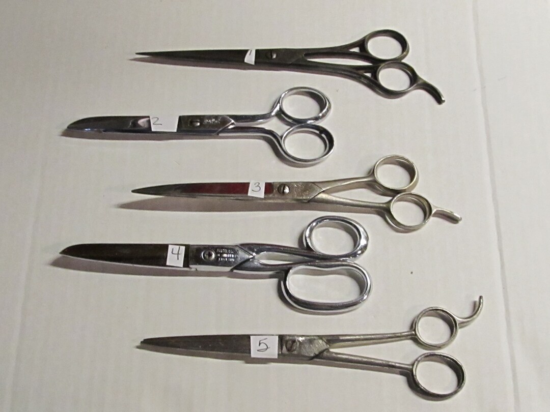 Choice Vintage Scissors /7 3/8" Stasharp /6" Griffon Italy Chrome /7 1/ ...