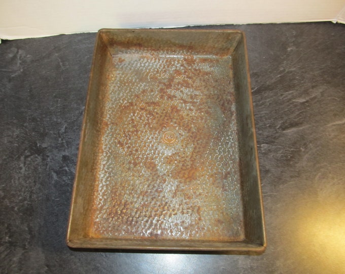 Vintage Bake King #245 Rectangular Cake Brownies Baking Pan / Textured ...