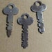 3 Vintage Flat Skeleton Keys / 2 Yale & Towne Mfg Co / 1 Unmarked / Old ...