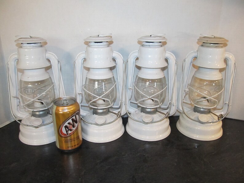 4 Matching White Dietz Lanterns No 78 Mars Hanging Lanterns - Etsy