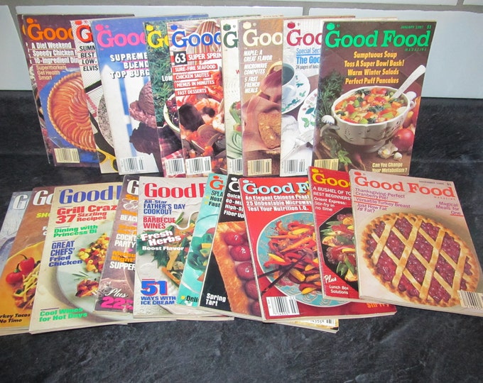 21 Vintage Good Food Magazines 1986-1988 Recipes Cookbooks Magazines ...