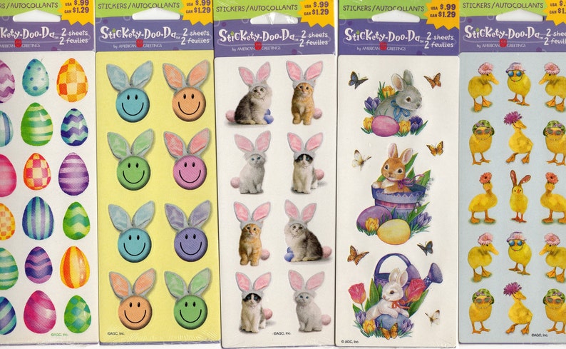 American Greetings Stickety Doo Da Sticker Packs You Choose - Etsy