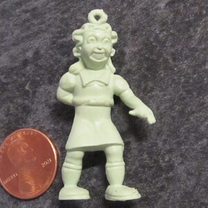 6 Vintage 1950's Marx Toys Marx Mint Green Plastic Comic Strip Figures ...