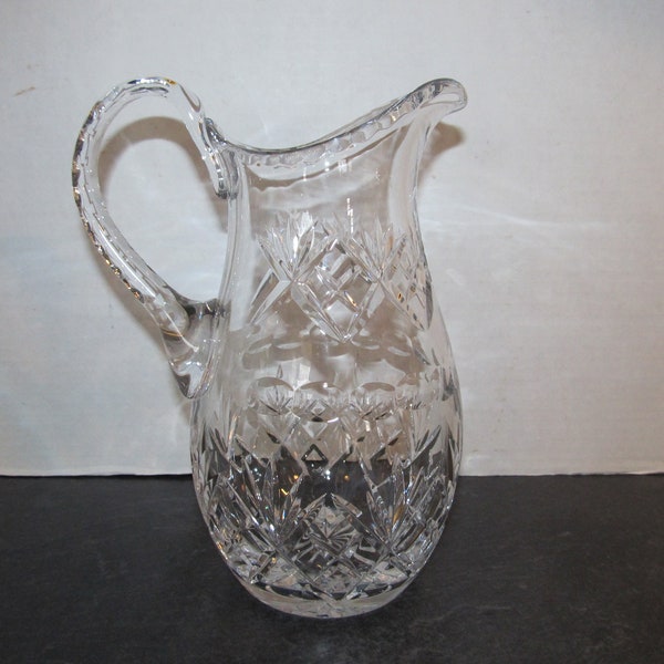 Lead Crystal Pitcher - Etsy