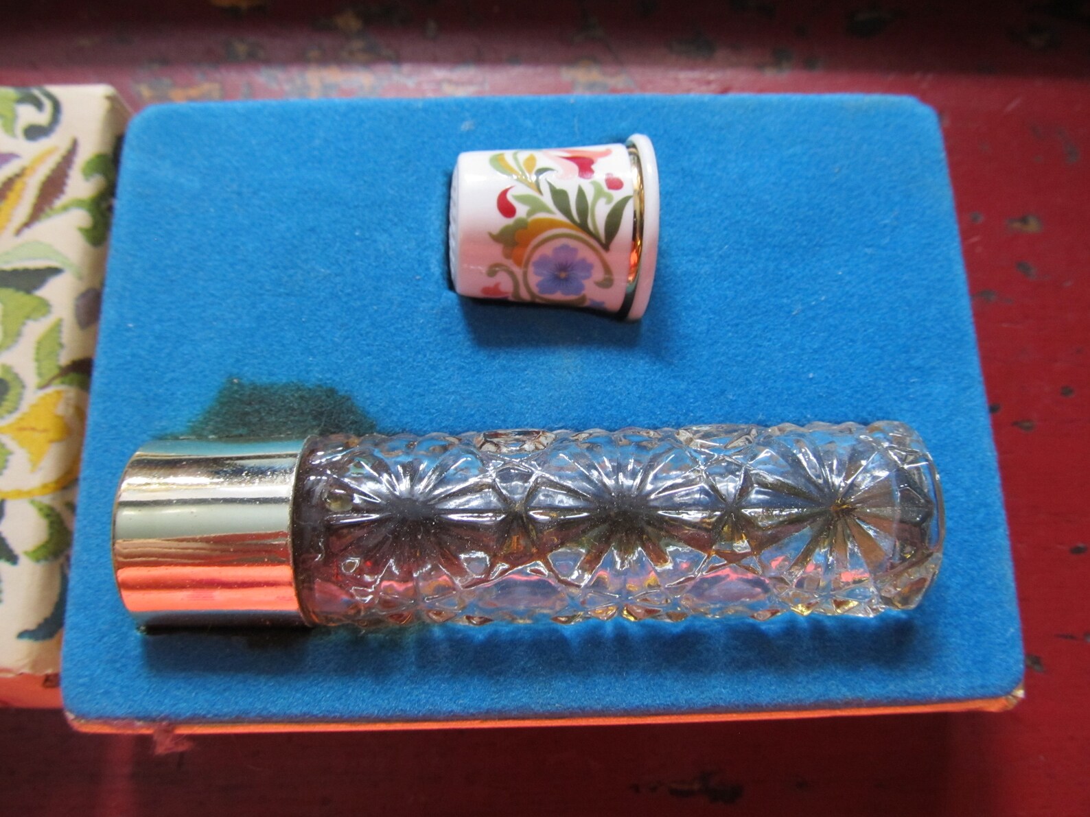 Vintage Ariane Gift Set Perfume Bottle With Porcelain Floral - Etsy