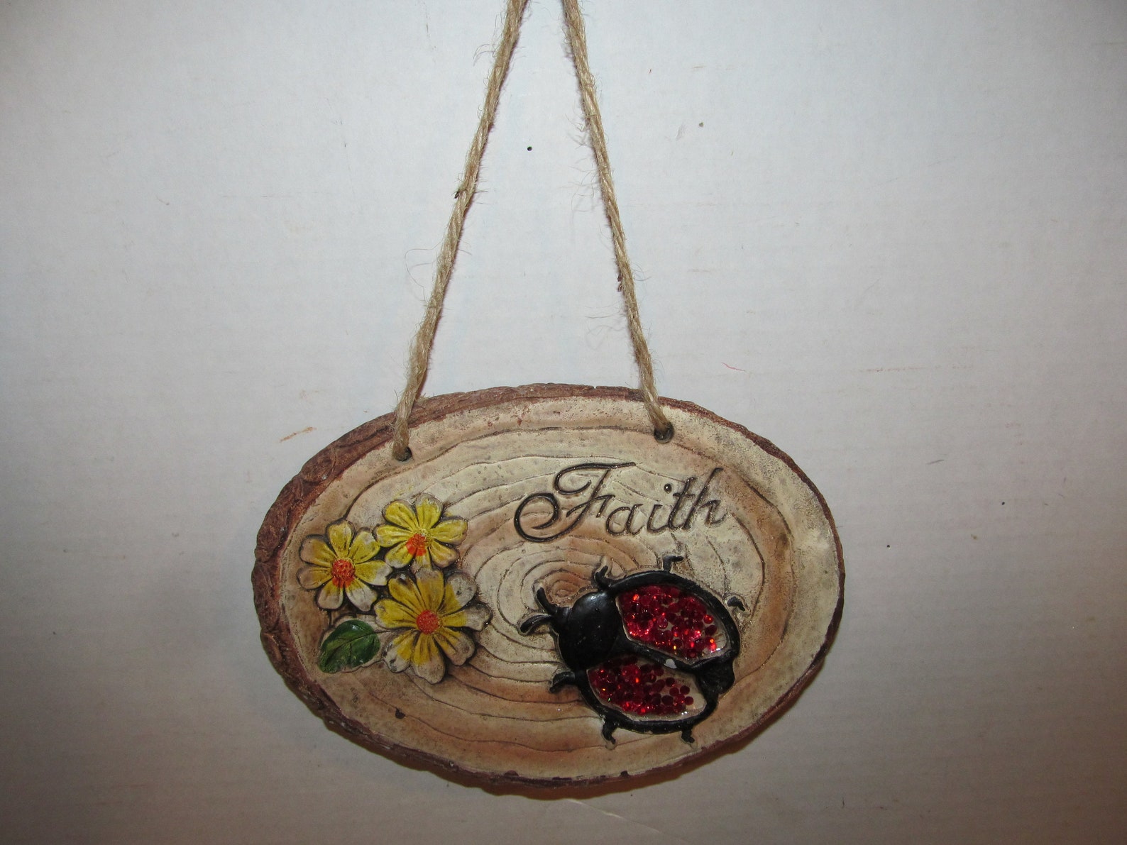 2 Resin Garden Plaques Hanging Signs welcome to My - Etsy