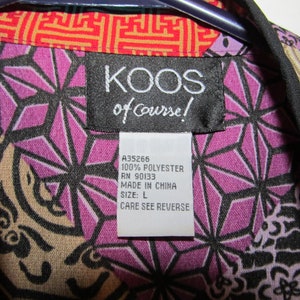 Vintage Koos of Course Women's Duster Jacket Coat Multicolor Shades of ...