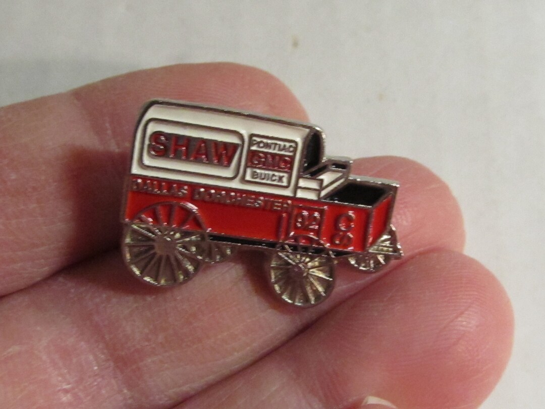 Vintage Shaw Pontiac GMC Buick Dallas Dorchester 92 Chuckwagon Enamel ...