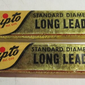 2 Vintage Extra Strong Scripto Standard Diameter Long Leads Refill ...