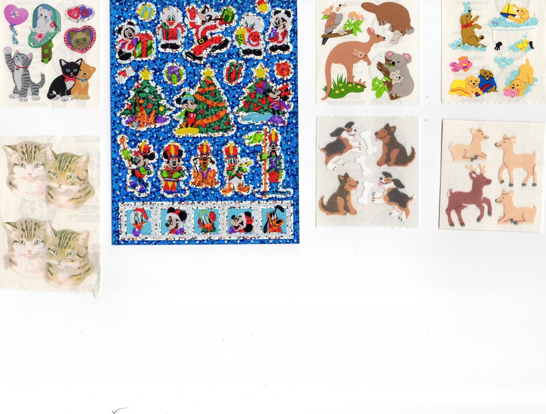 Vintage Sandylion Stickers / Choice / Valentine Victorian Kittens ...