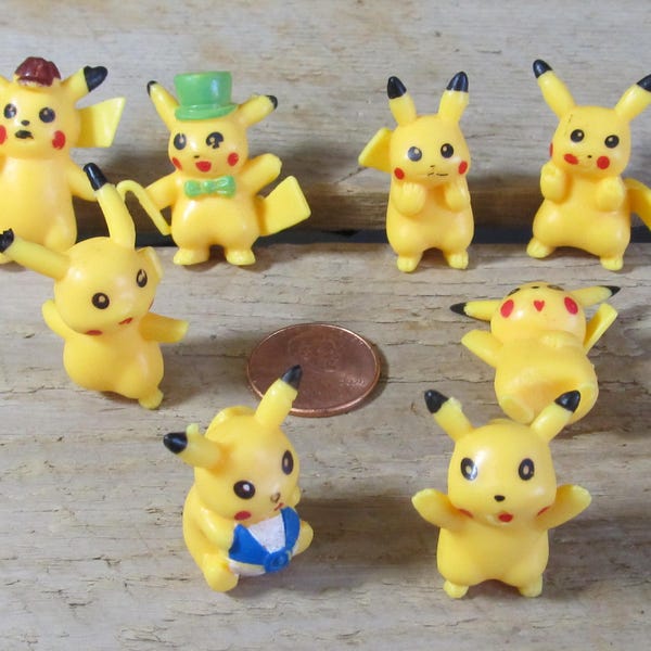 Mini Pikachu Figures - Etsy