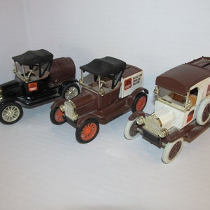 3 Vintage Trustworthy Hardware Diecast Banks / ERTL / 1918 Ford Model T ...